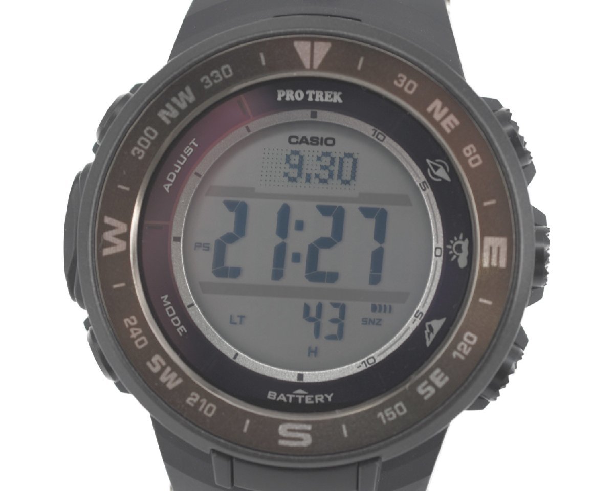 極 稼働品 CASIO カシオ PROTREK プロトレック PRG-330-1JF トリプルセンサーVer.3 箱 保証書付(PRO ...