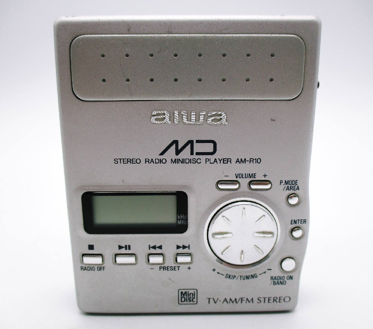 AIWA アイワ ポータブルMD AM/FMステレオラジオプレーヤー AM-R10 H1005368(再生専用)｜売買されたオークション情報 ...