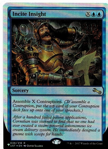 MTG/UNFINITY/アンフィニティー/Incite Insight 英 -青 FOIL(青)｜売買されたオークション情報、yahooの ...