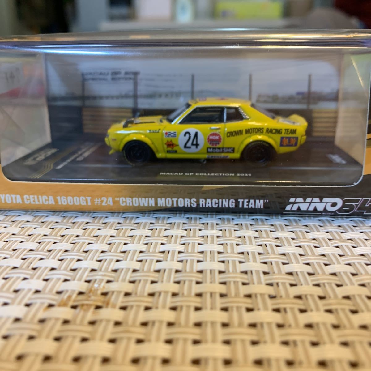1/64 INNO イノモデル Toyota トヨタ セリカ 1600GT Crown Motors Racing Team マカオ ギア ...