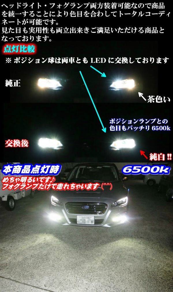 大手メーカーCITIZEN シチズン 社製チップ搭載LED ヘッドフォグ H4 Hi/Lo切替/H8/H11/H16/HB3/HB4/H1 ...