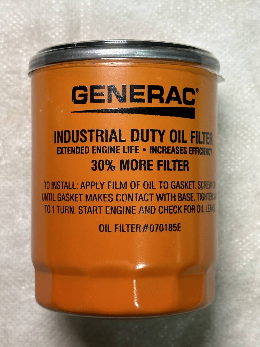 10個セット ジェネラック GENERAC 発電機用オイルフィルター 070185E 適合:NP66/NP52/NP30/Q55/Q70 ...