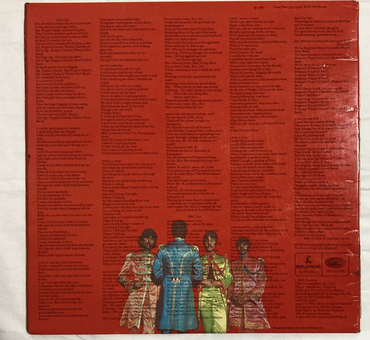 激レア 凄い音 stereo BEATLES SGT PEPPER'S 1ST SINGAPORE Mat -1 -1 PARLOPHONE ...