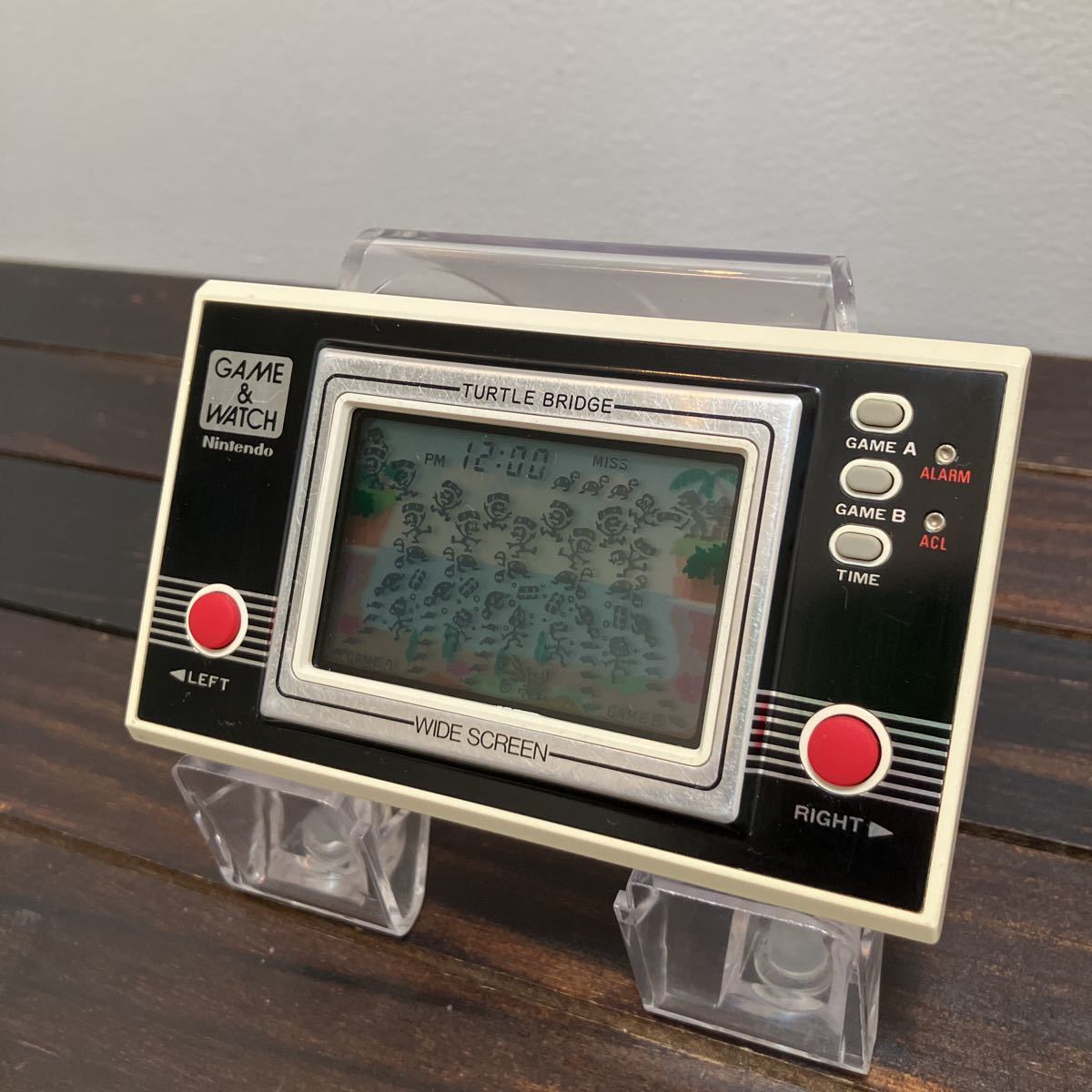 ゲームウォッチ タートルブリッジ 激レア 超 液漏れありません 任天堂 GAME&WATCH TURTLE BRIDGE Nintendo ...