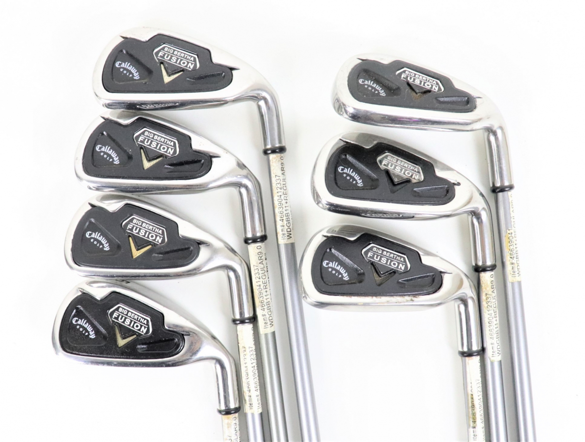 Callaway BIG BERTHA FUSION キャロウェイ 男性右利き用 アイアン 5 9 S.P ゴルフ RCH SYSTEM 75 ...
