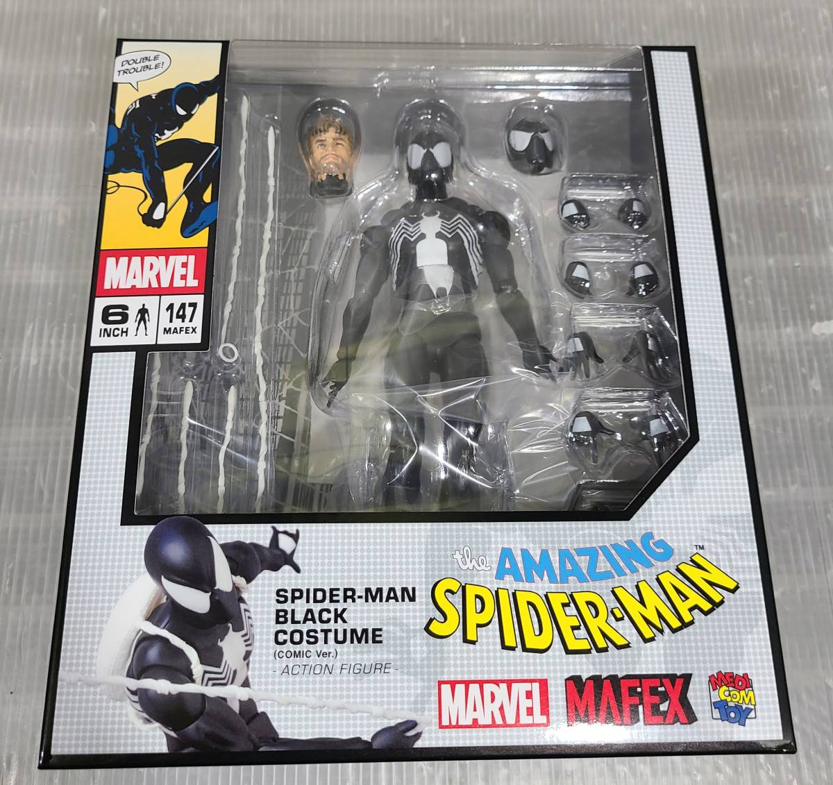 マフェックス No.168 MAFEX SPIDER-MAN BLACK COSTUME/スパイダーマン ブラック コスチューム COMIC ...