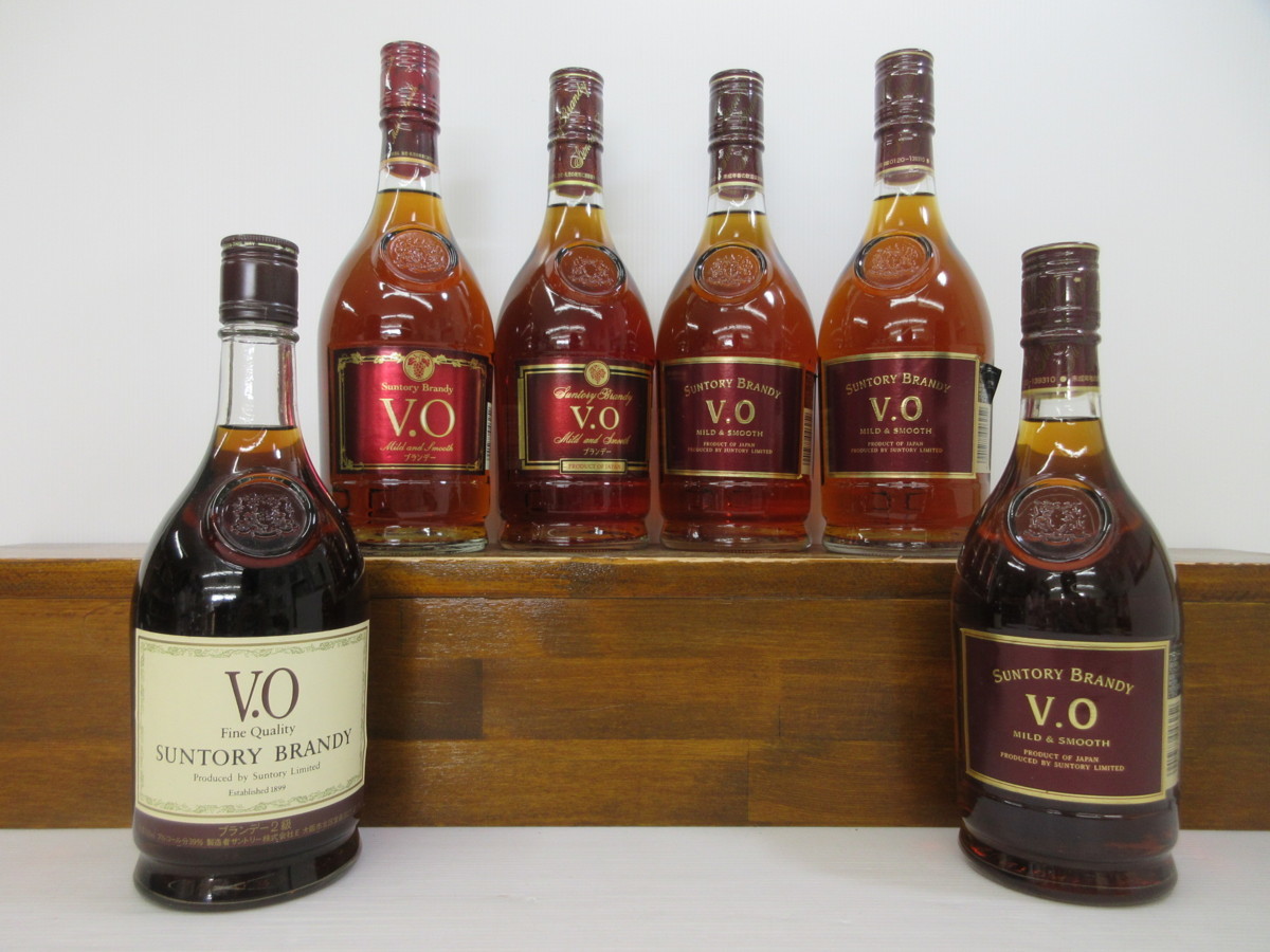 6本セット サントリー ブランデー VO SUNTORY BRANDY 640ml-700ml 37%-39% 国産 未開栓 古酒 発送先広島 ...