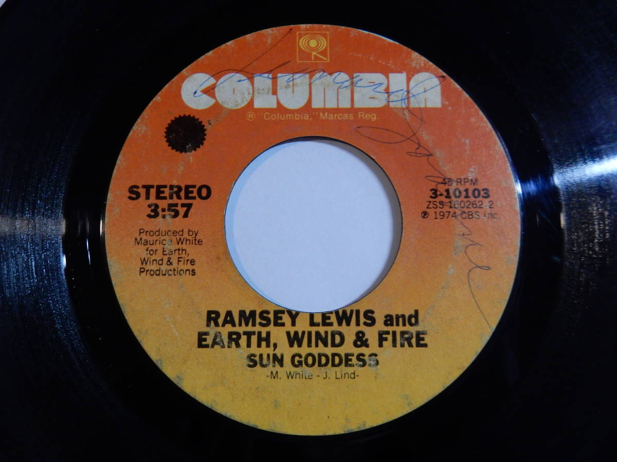 Ramsey Lewis Earth Wind & Fire Sun Goddess Jungle Strut Columbia US 3 ...