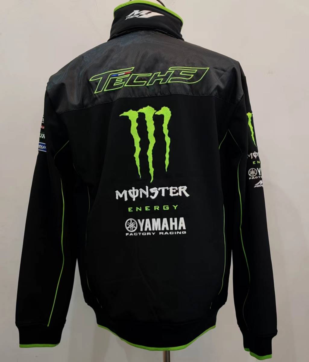 M 本物 ヤマハ Yamaha Monster Energy MotoGP Tech3 Softshell Jacket オフィシャル ソフト ...