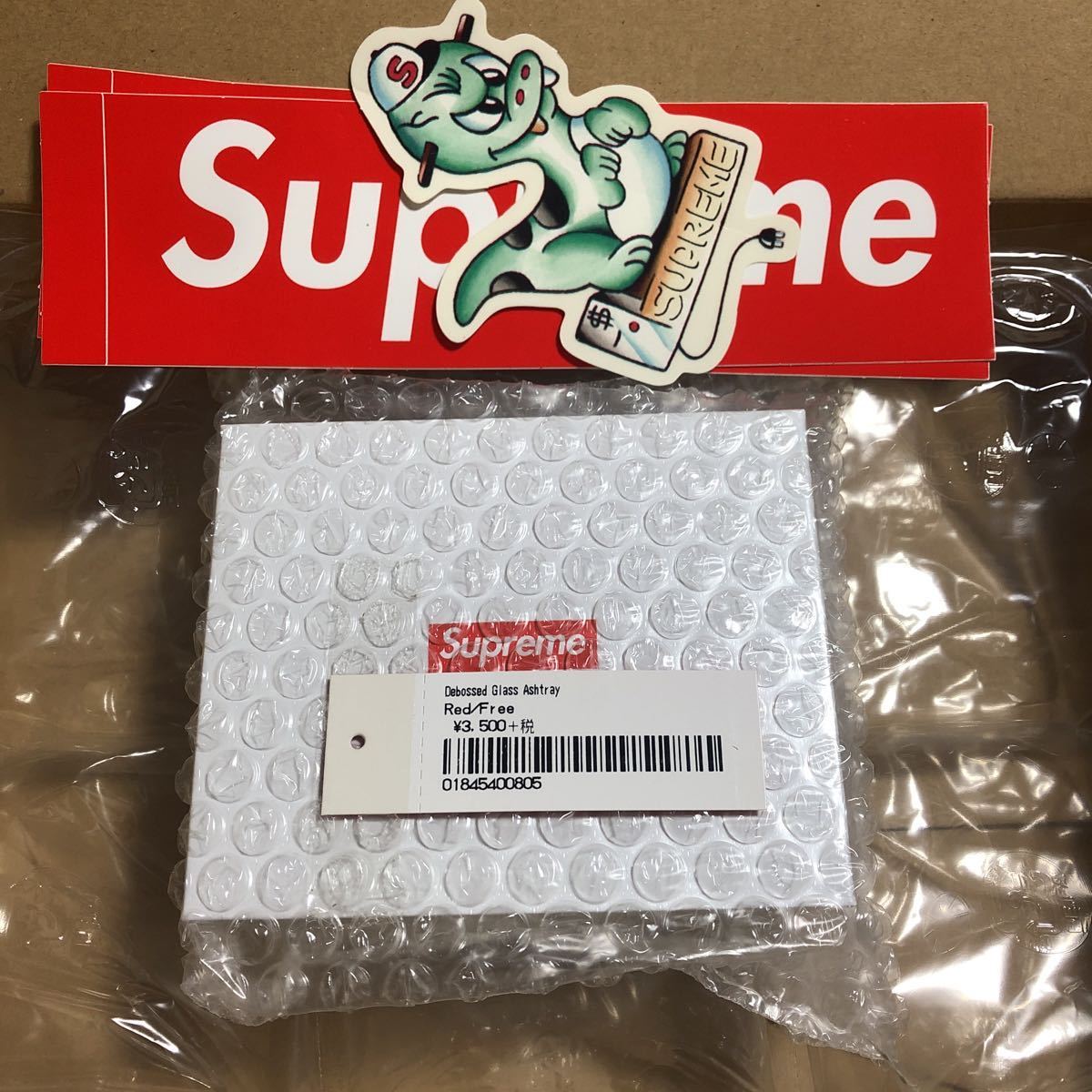 国内 20SS Supreme Debossed Glass Ashtray Red シュプリーム 灰皿 BOX LOGO ボックスロゴ(その ...