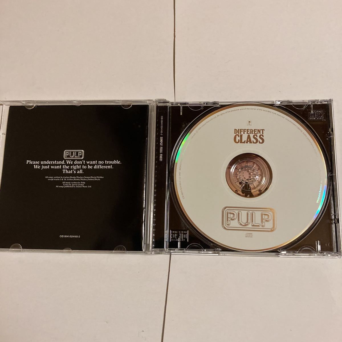 PULP Different Class Jarvis Cocker ジャーヴィス コッカー COMMON PEOPLE MIS-SHAPES ...
