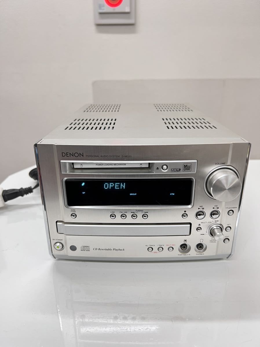 DENON D-MG33 パーソナルオーディオシステム コンポ CD MD TUNER ジャンク品 通電のみ確認済み(MDコンポ)｜売買された ...