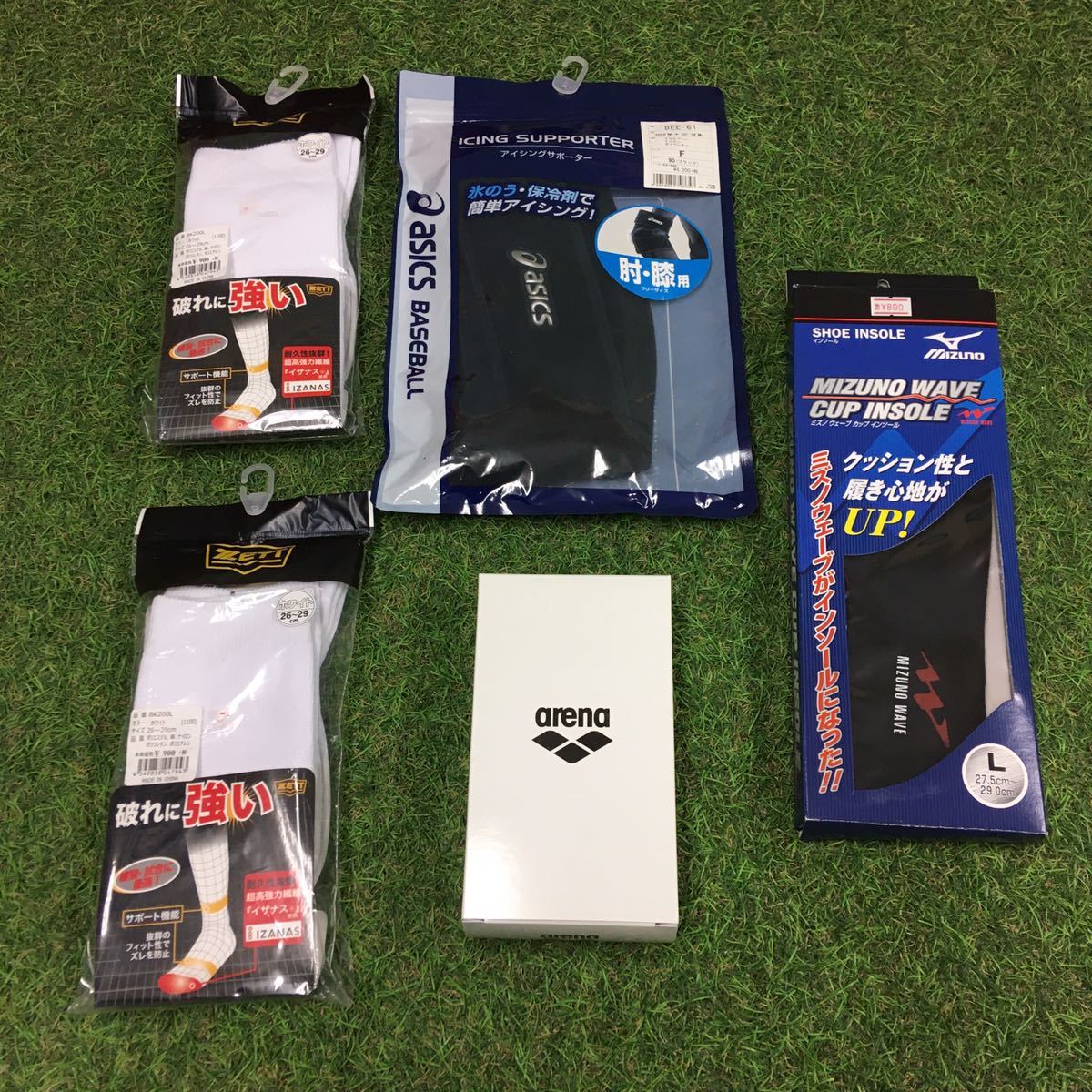 IM022-E17 ZETT Mizuno asics arena ソックス 26〜29cm アイシングサポーター インソール 水着 スイム ...