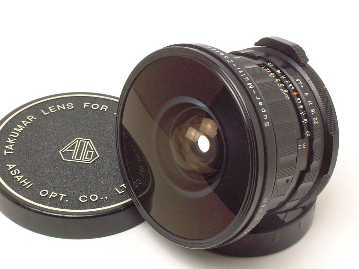 PENTAX ASAHI OPT.CO. JAPN Super-Multi-Coated FISH-EYE TAKUMAR/67 35mm ...