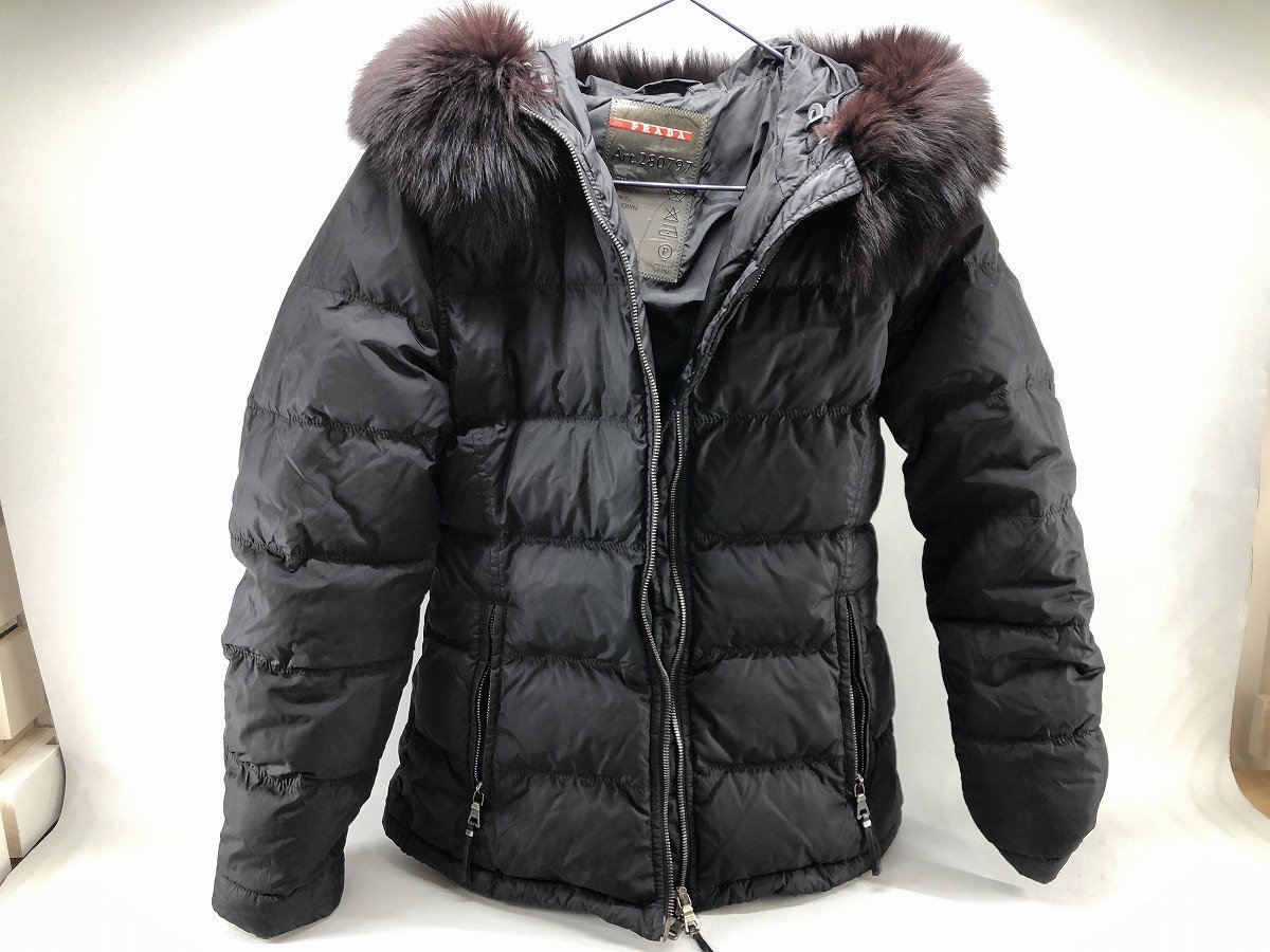 難あり品 PRADA プラダ ダウンジャケット レディース 表記サイズ36 03-0850(ジャンパー、ブルゾン)｜売買されたオークション情報、yahooの商品情報をアーカイブ公開 ...