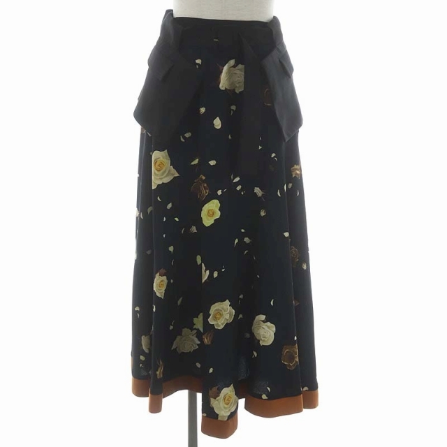 アメリヴィンテージ Ameri VINTAGE AMY IRREHEM SKIRT 花柄ロングスカート フレア 総柄 ベルト付き M マルチカラー /DO OS レディース(Mサイズ)｜売買さ ...