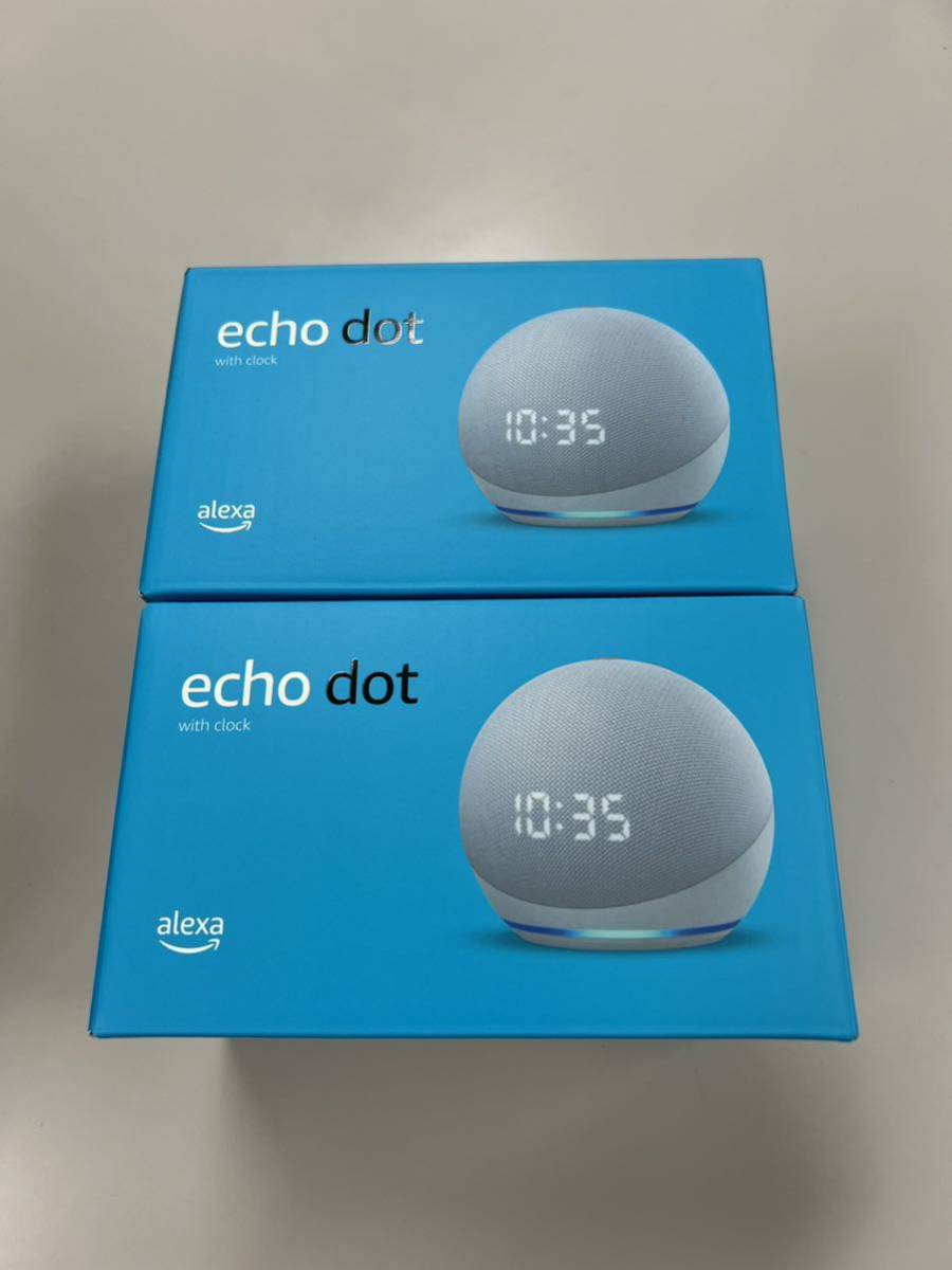 2個セット Echo Dot エコードット 第4世代 時計付きスマートスピーカー with Alexa グレーシャーホワイト Amazon Echo(スマートスピーカー本体)｜売買された ...