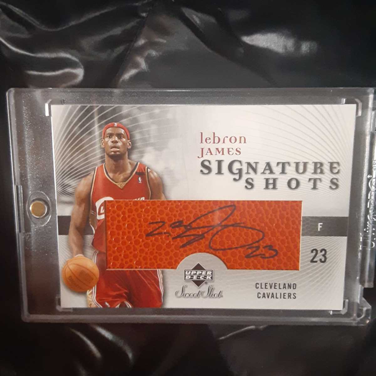 lebron james 直筆サインカード レブロン ジェームズ upper deck sweet shot signature shot ...