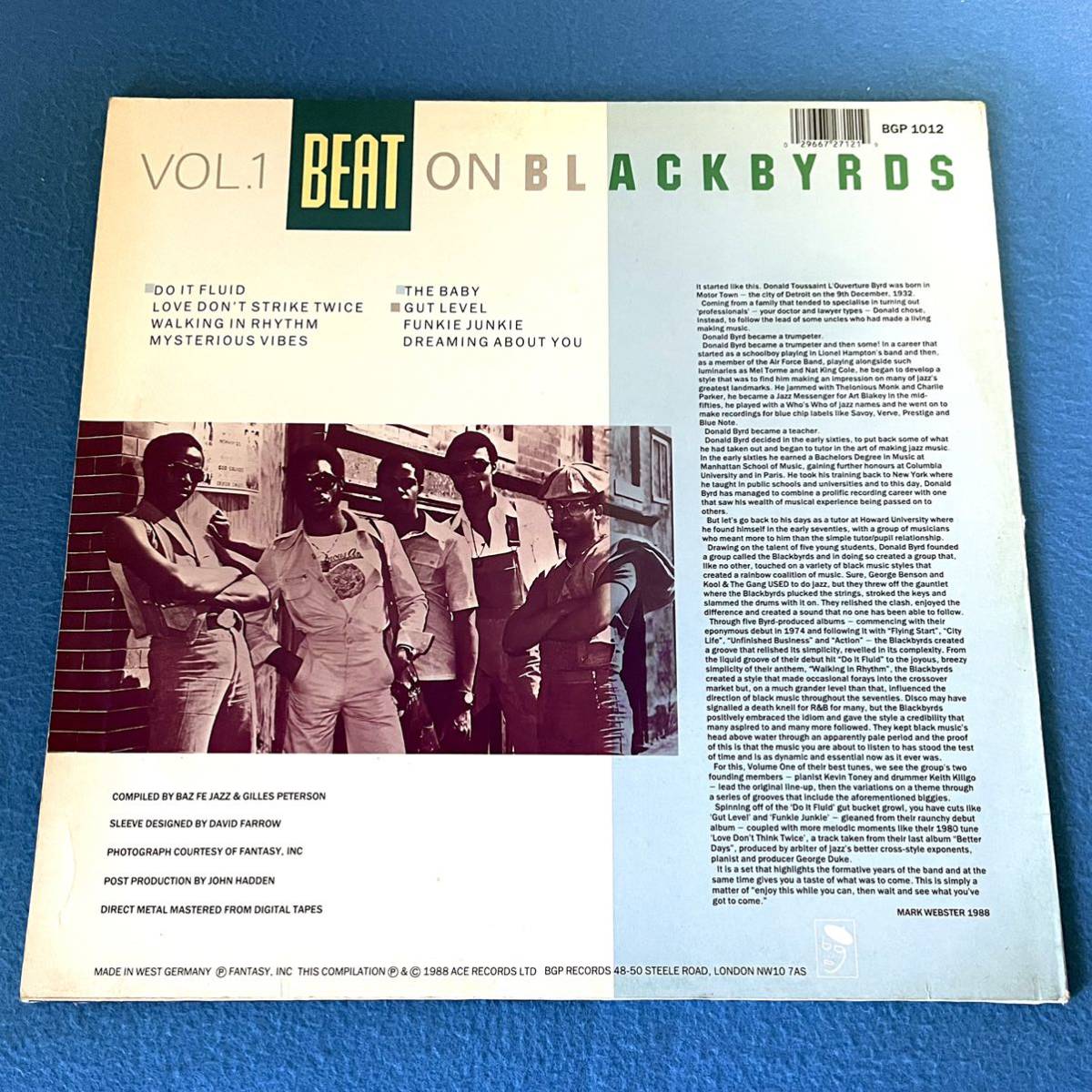 FUNK SOUL The Blackbyrds - Vol. 1 Beat On Blackbyrds The Best Of The Blackbyrds / BGP Records ...