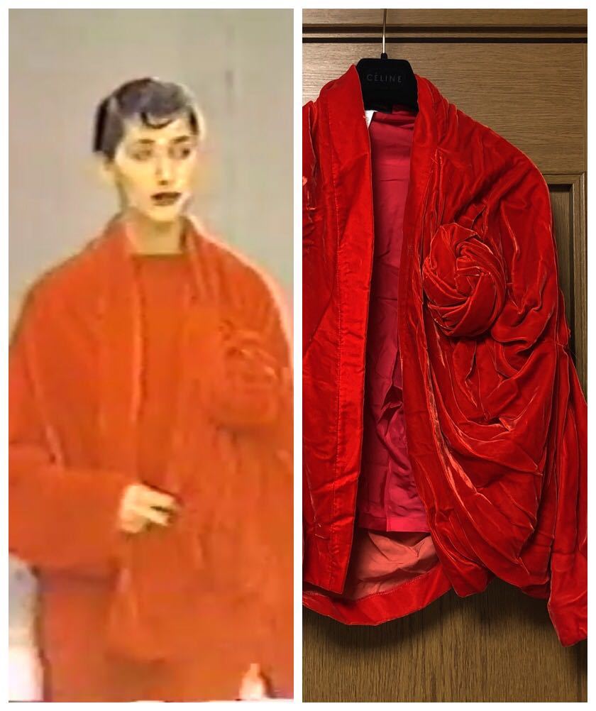 1991AW COMME des GARCONS コムデギャルソン 91AW 装飾 ベルベット 羽織 ジャケット 90s初期VINTAGE ...