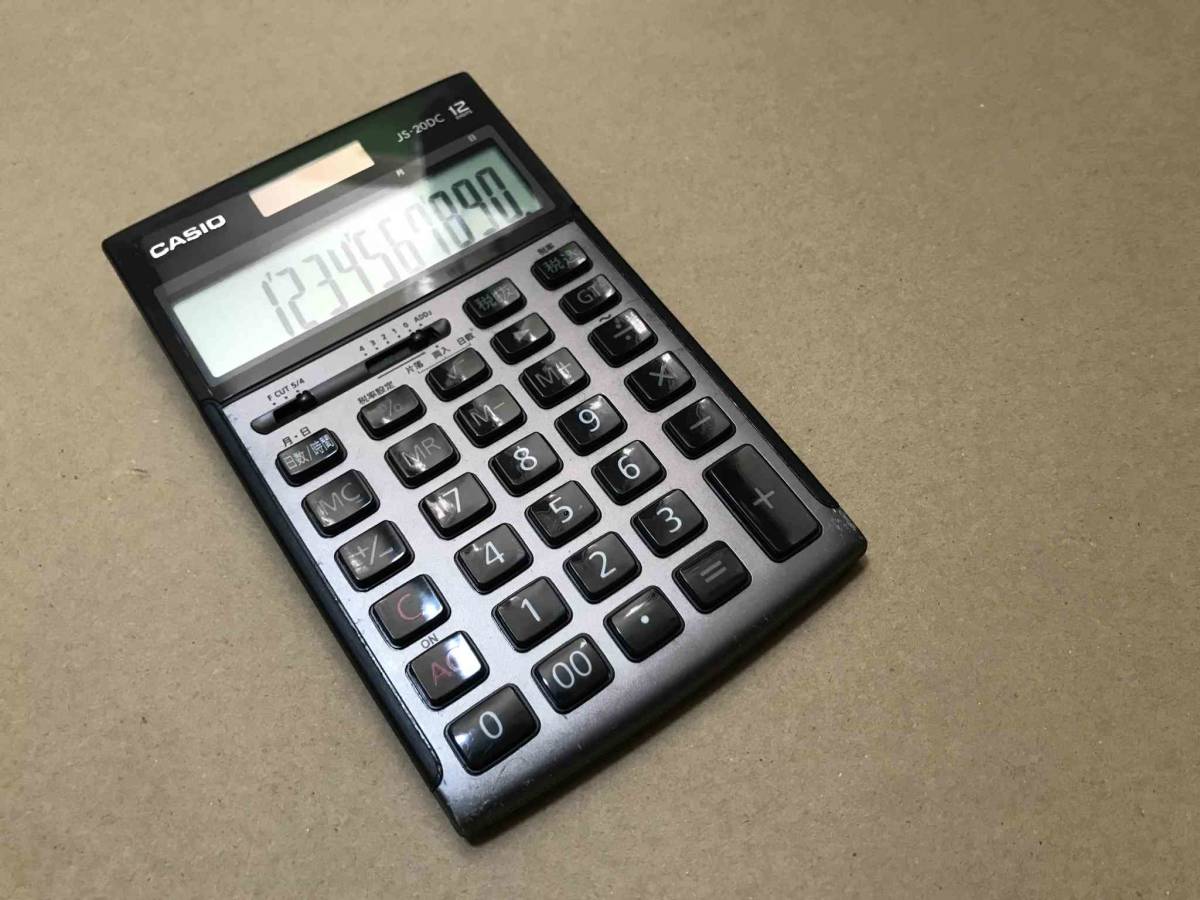 カシオ計算機 日数 時間計算 本格実務電卓 ジャストタイプ JS-20DC(カシオ)｜売買されたオークション情報、yahooの商品情報をアーカイブ公開 - オークファン（aucfan.com）
