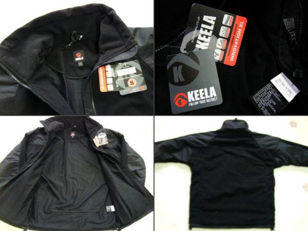 キーラ KEELA GENESIS WATERPROOF FLEECE JACKET アウトドア用防寒保温ジャケット 黒色 サイズ M L ...
