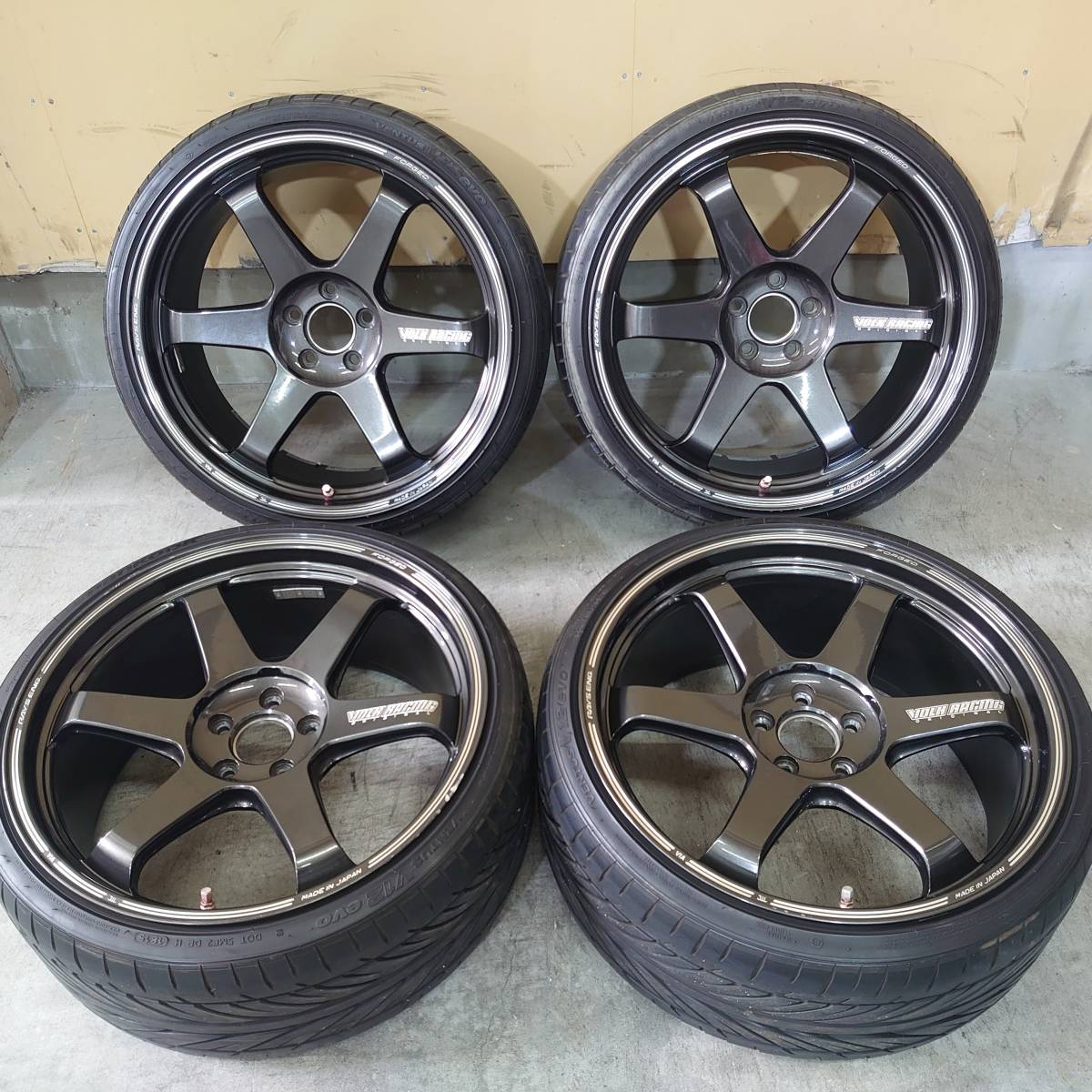 J96 RAYS VOLK RACING TE37ウルトラ 20X9.5J+34 5X112 245/30ZR20 ワーゲン ベンツ アウディ ...