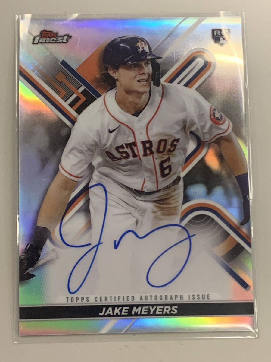 Jake Meyers 2022 Topps Finest Auto RC Refractor Astros ルーキー 直筆サインカード 直書 ...