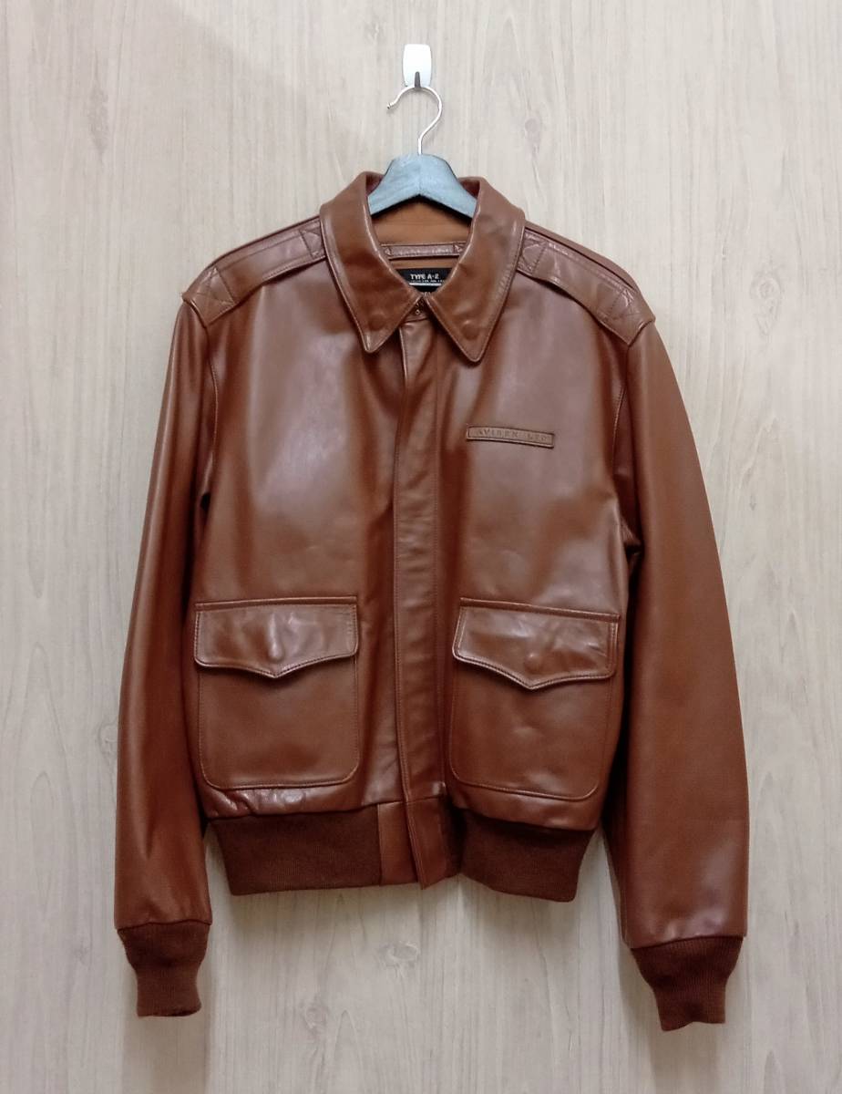 AVIREX/アヴィレックス/レザージャケット/TypeA-2 Drawing No30-1415/ブラウン/サイズ42(その他)｜売買された ...