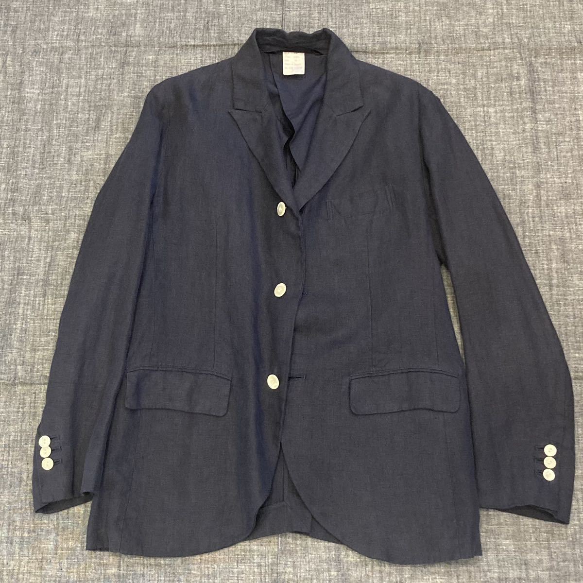 定価32.780円 極 EEL イール フレンチリネン Stick Jacket ステッキジャケット サイズM ネイビー(テーラードジャケット、ブレザー)｜売買されたオークション情報 ...