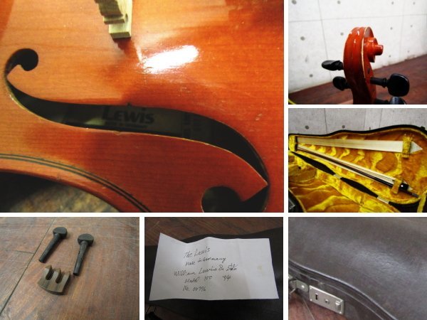 The Lewis 高級 Germany/ドイツ製 William Lewis&Son Lewis Violin Model 100 4/4 ...