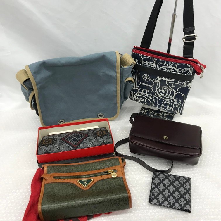 BBAK2011 AIGNER / RINALDI / 一澤信三郎帆布 / 大島紬 / PATRICK COXなど バッグ 財布 まとめ ...