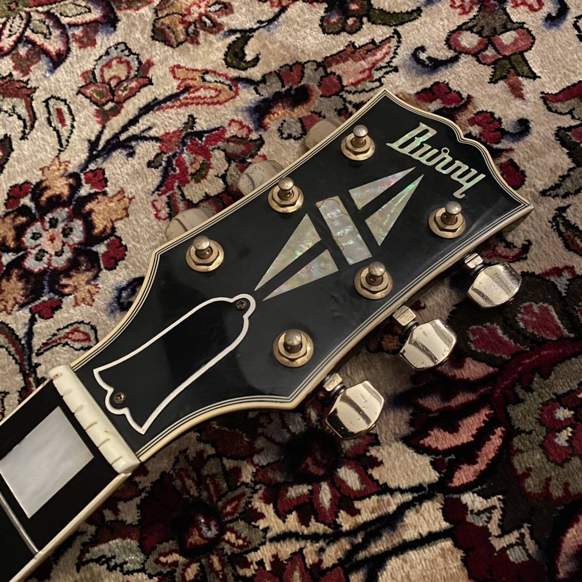 Burny RLC レスポールカスタム 80年代 ダイヤモンドインレイ ジャパンビンテージ Les Paul Custom レスポール ...