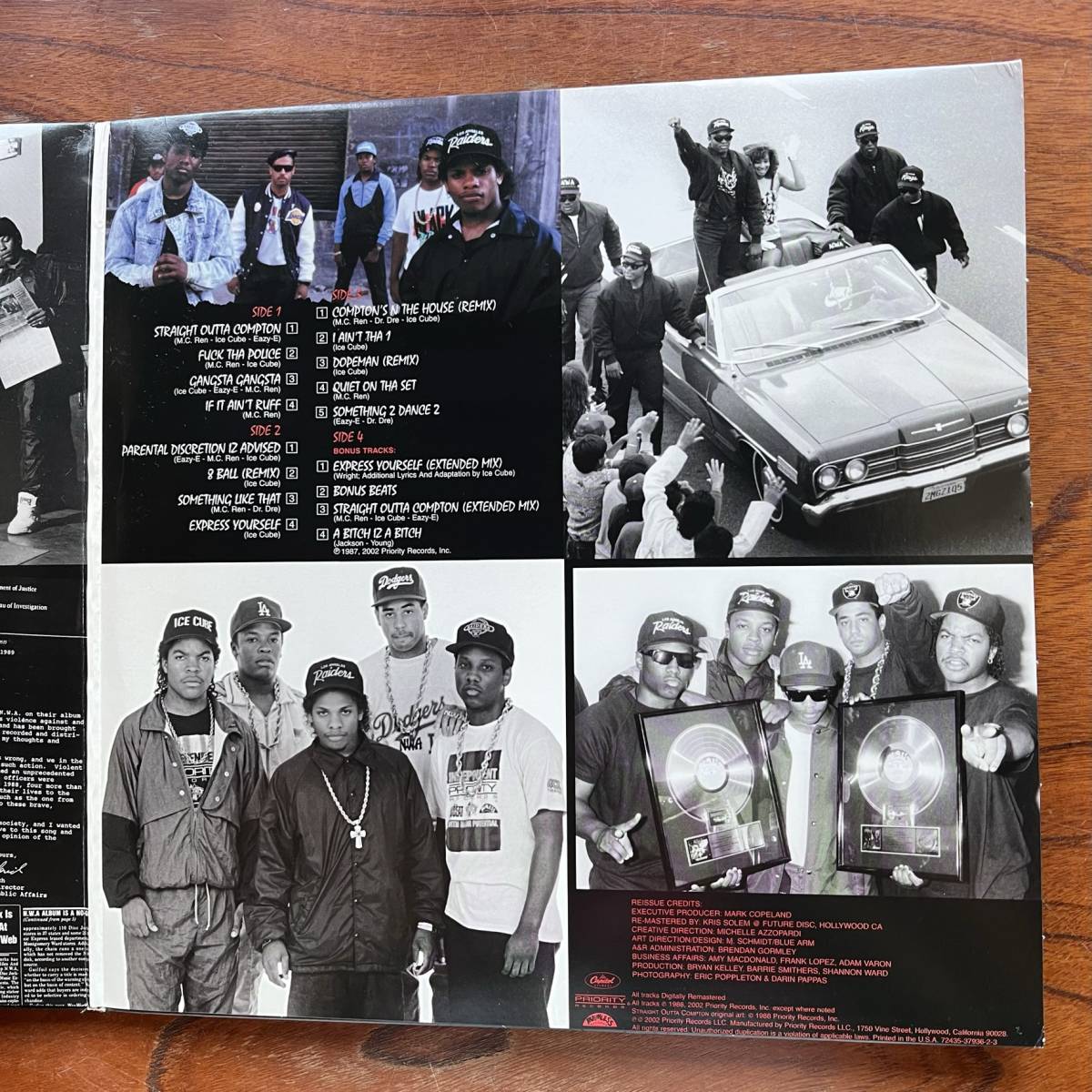 レア2LP BONUS TRACKS入り 最凶1stアルバム N.W.A STRAIGHT OUTTA COMPTON ドクター ドレー/DR.DRE/ICE CUBE/EAZY-E/M.C ...