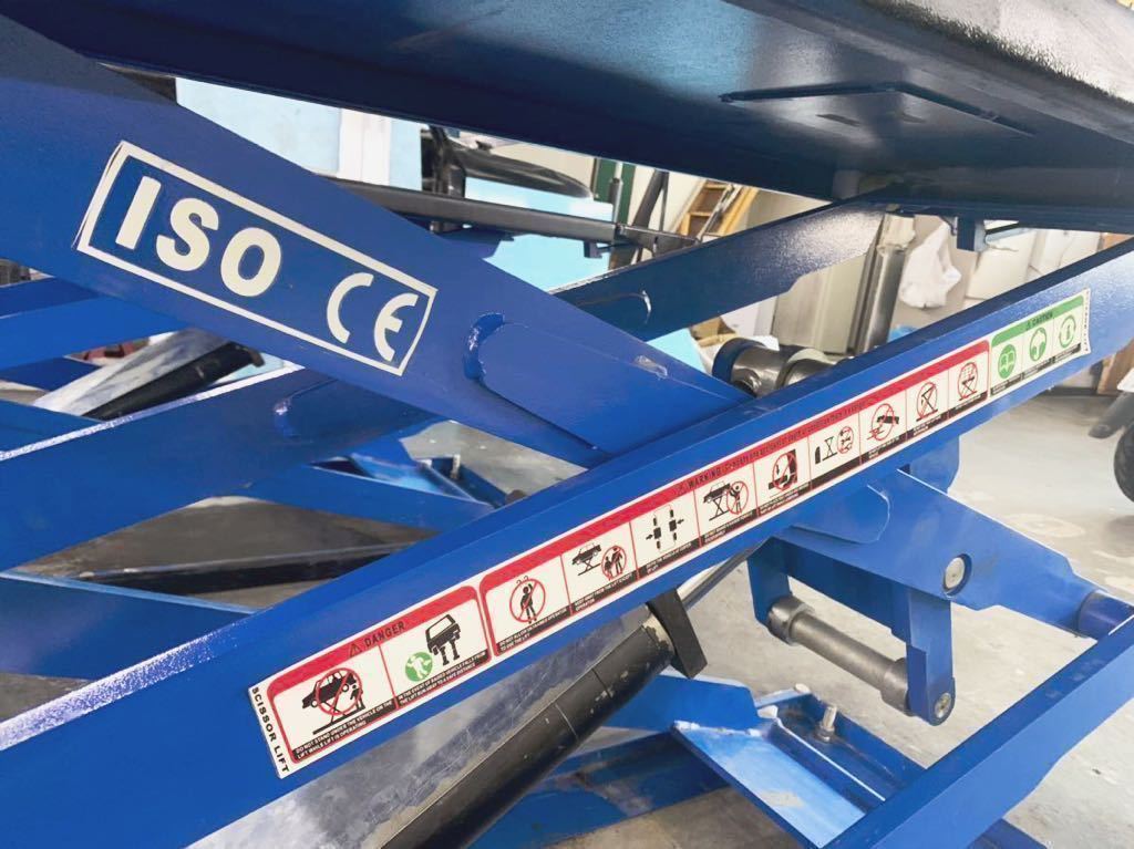 RISE STL-30 3t 電動油圧式トータスリフトシザーリフト 簡単設置 土間工事不要 イーグル ラムダ 二柱自動車整備 カーリフト ...