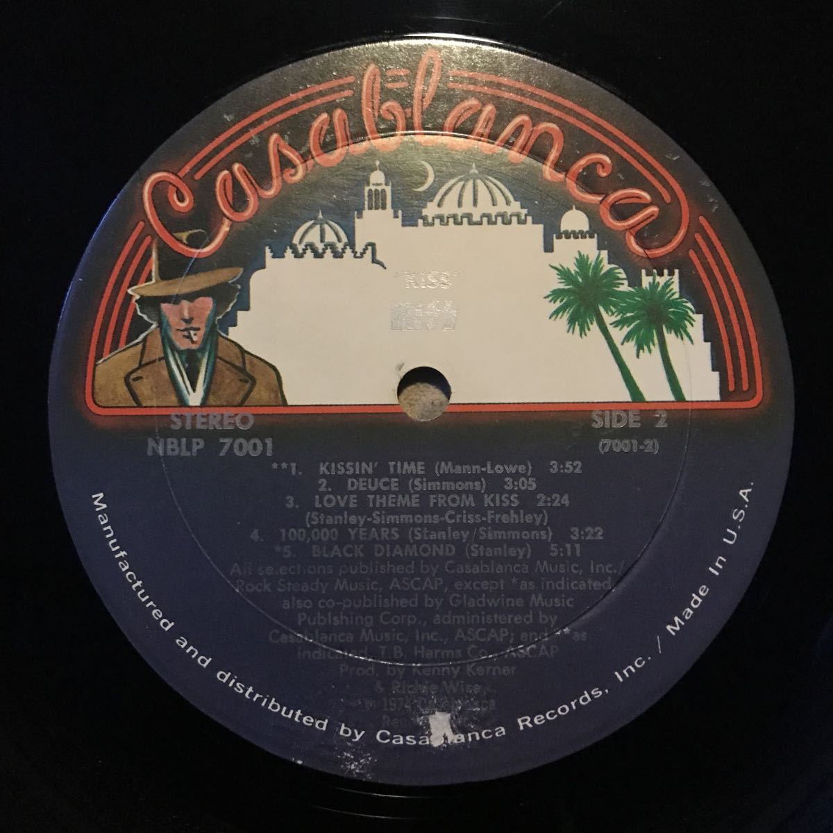 US/Rainbo Pressing/LP/KISS/Same/1974/Casablanca/NBLP 7001/レコード/Co ...