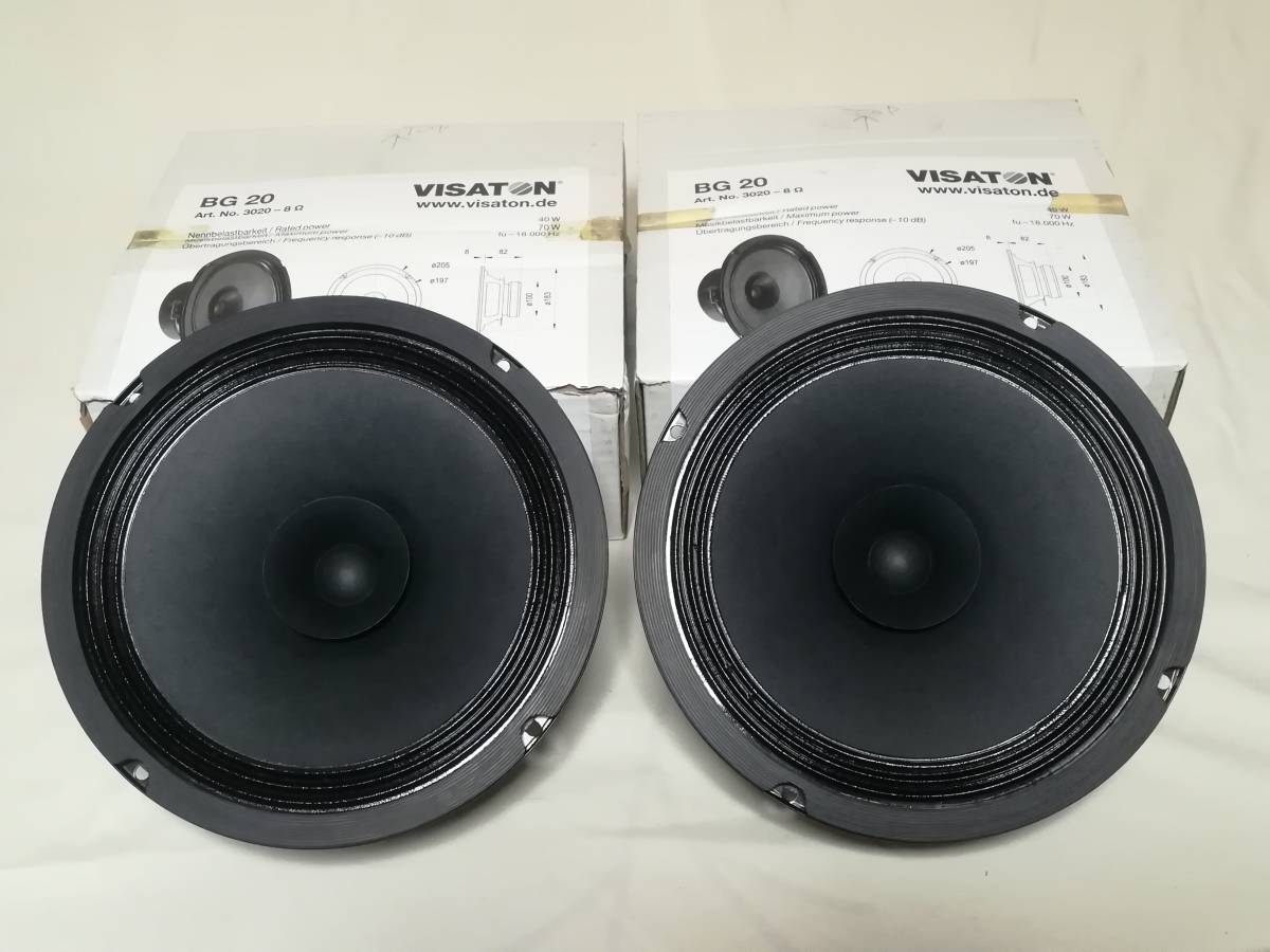 VISATON BG20 8ohm ドイツ製スピーカーユニット 口径20cm 2本一組ペア 並行輸入品(スピーカー)｜売買されたオークション情報、yahooの商品情報をアーカイブ公開 ...