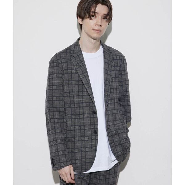 JK158 JUN Red ジュンレッド 春物 ジャージー伸縮 ポンチ テーラードジャケット L オンオフ兼用 アダムエロペ 系列 ダーク ...