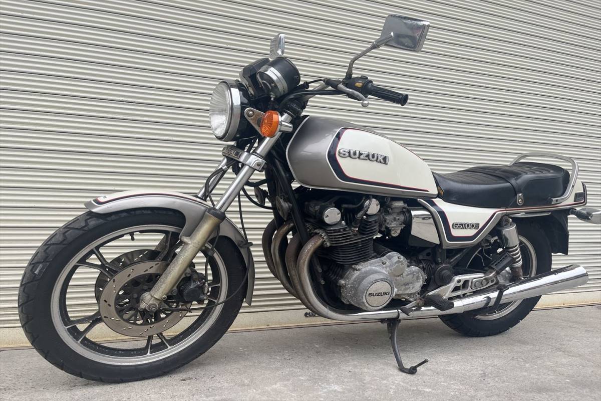 GS1100G 1円スタート GU71A キャブ車 クランキング確認済 レストアベース 検 GSX1100S 全国配送 兵庫県小野市 ...