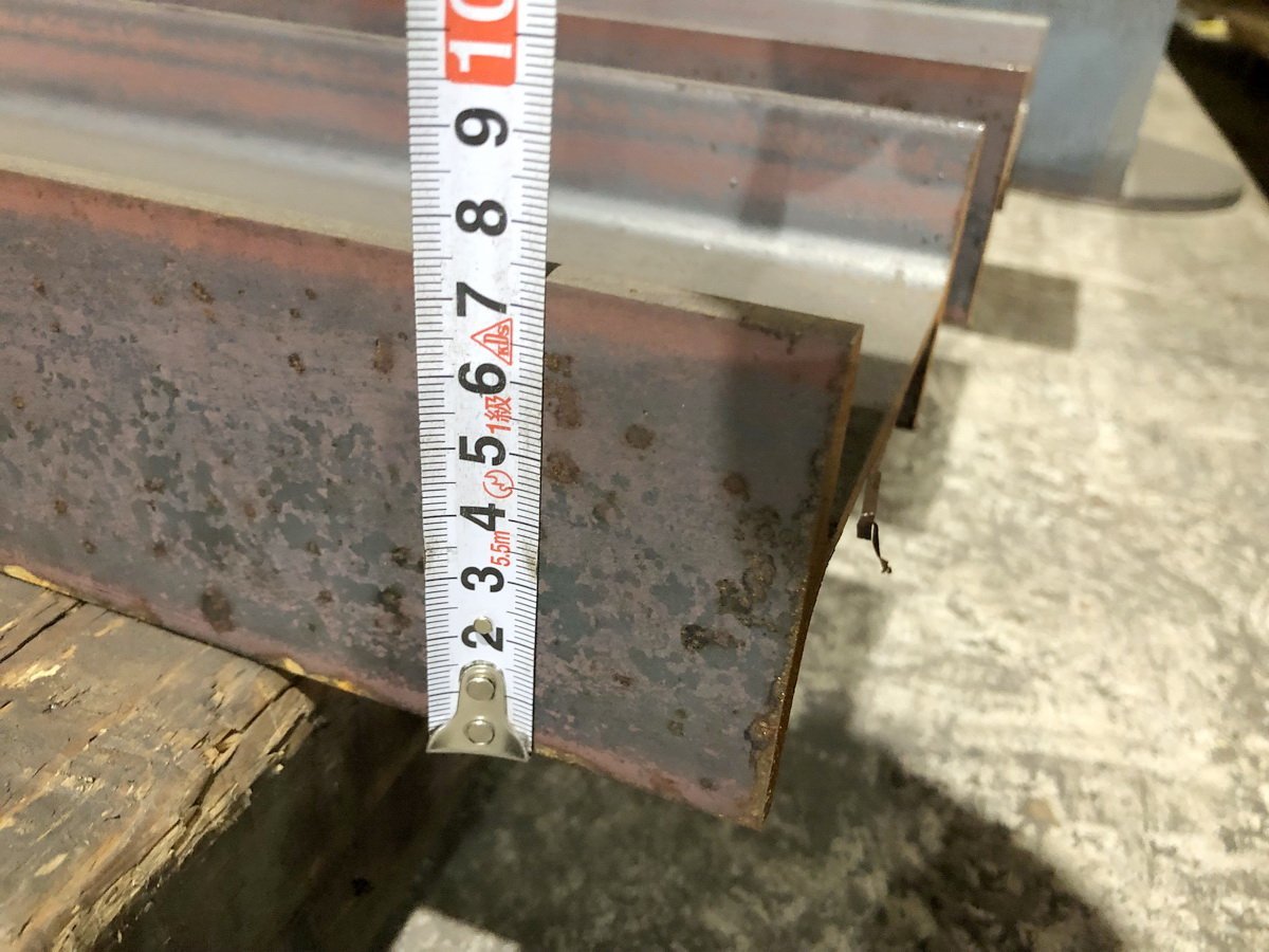 信仲 122 H鋼/H形鋼 3本 約115kg 100×100× 厚6×8 ×長さ3130mm/150×75× 厚5×7 ×長さ2200mm ...