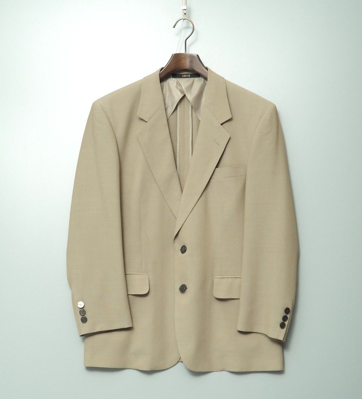 TF6350 DAKS/ダックス メンズ94/84/165 春夏 2B シングル テーラードジャケット ブレザー カーキベージュ系(テーラードジャケット、ブレザー)｜売買されたオークション情報 ...