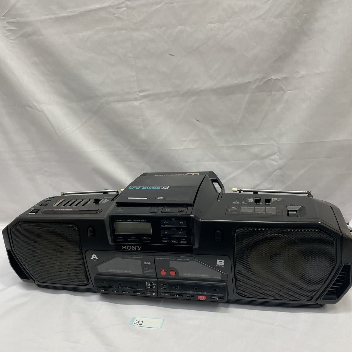 242 CDラジカセ CFD-DW95 MKⅡ ソニーCDラジカセ ソニー SONY ジャンク品(ラジカセ)｜売買されたオークション情報、yahooの商品情報をアーカイブ公開 - オークファン ...