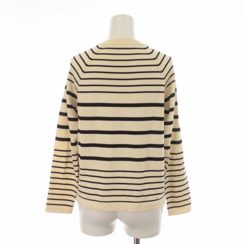 マカフィー MACPHEE トゥモローランド ニット カットソー クルーネック プルオーバー ボーダー 長袖 S アイボリー 黒(トップス)｜売買されたオークション情報、yahooの商品情報を ...