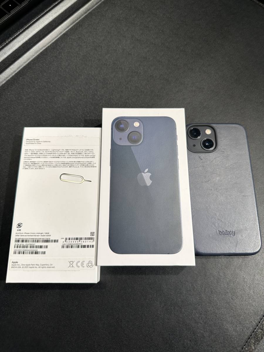 Apple iPhone13 mini 128GB ミッドナイト SIMフリー 箱あり Bellroy ケース付き A2626 MLJC3J/A(iPhone)｜売買されたオークション情報 ...