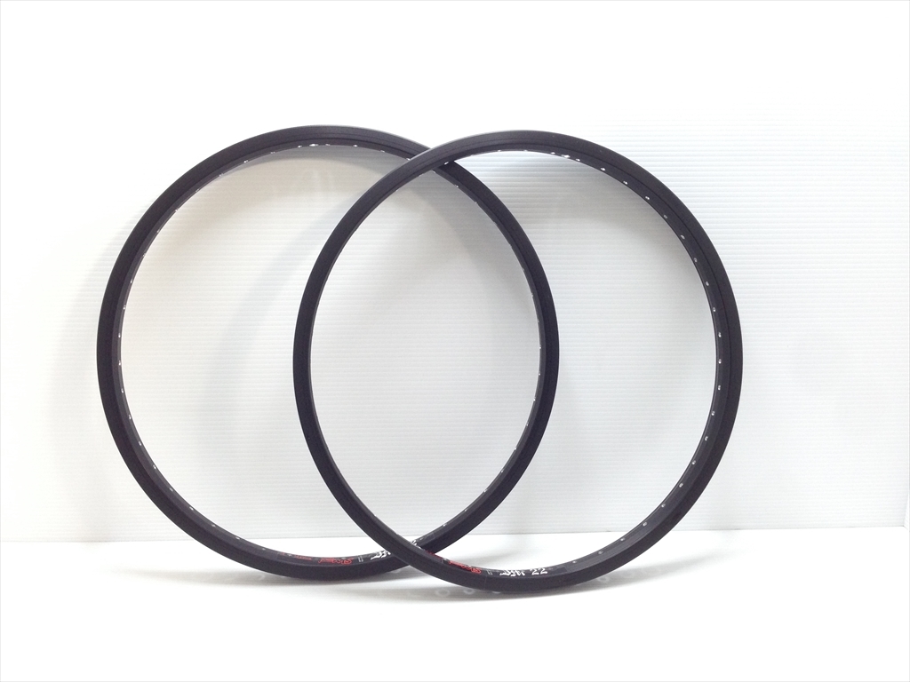 下松 ALEXRIMS アレックスリム DM22 48H 20インチ 406×22 2本セット ブラック系 展示長期保管品 黒 ...