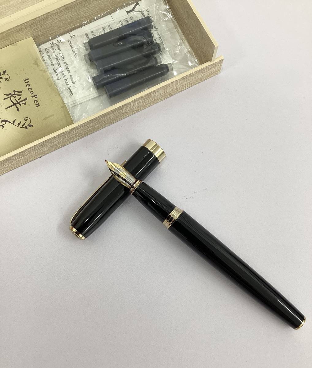 6554 DecoPen 絆 トライアングル万年筆 黒 カートリッジインク付 Kizuna TRY-Angle(万年筆一般)｜売買されたオークション情報、yahooの商品情報をアーカイブ公開 ...