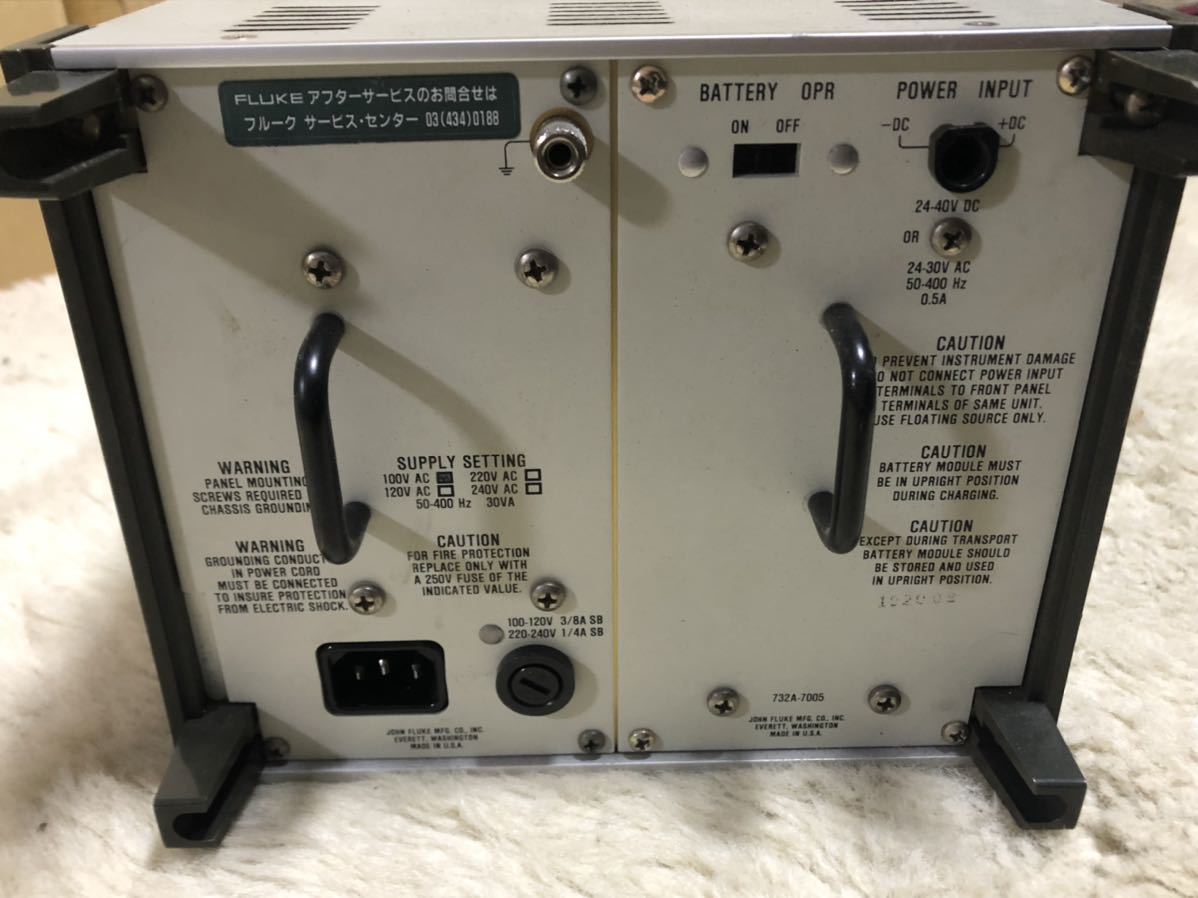 FLUKE 732A DC REFERENCE STANDARD リファレンススタンダード ジャンク(電気計測器)｜売買されたオークション情報 ...