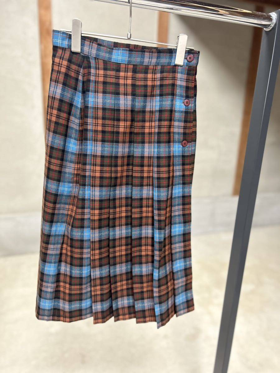 M.C.BOXタータンチェック巻きスカートW67ブルー(Mサイズ)｜売買されたオークション情報、yahooの商品情報をアーカイブ公開 - オークファン（aucfan.com）