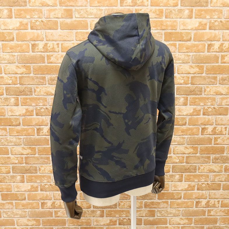 1円/G-STAR RAW/XSサイズ/パーカー CORE AO GSRD HDD SWT L/S D14390-B397-A641 迷彩 ロゴ レタード プリント /カーキ×紺/ga428 ...