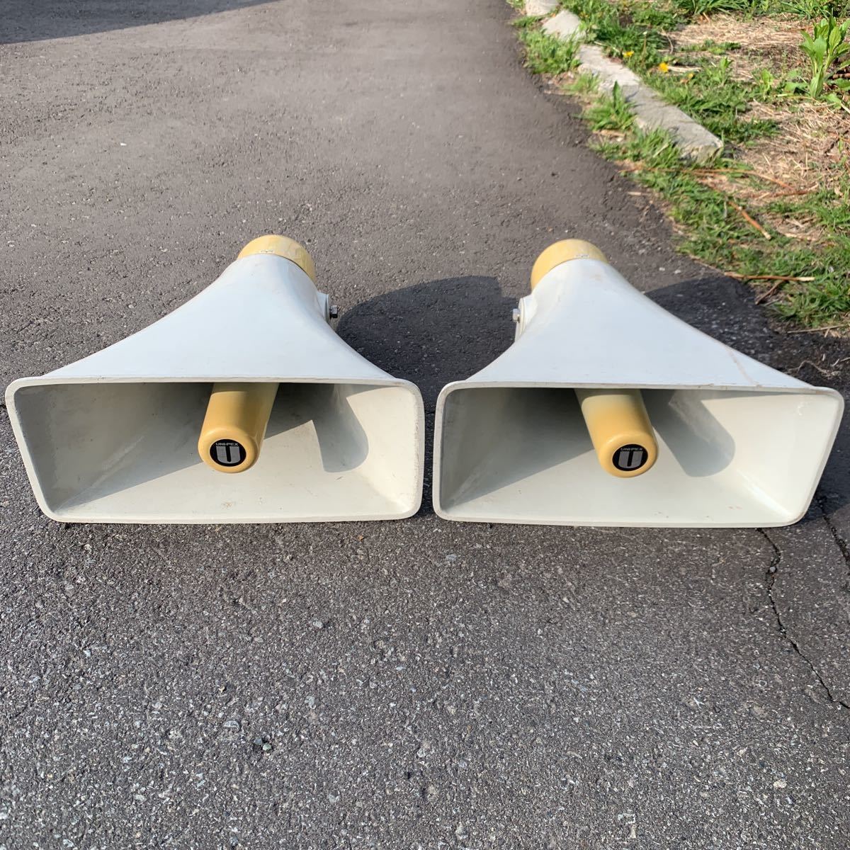 ユニペックス ホーンスピーカー UNI-PEX REFLEX HORN SPEAKER HK-450A/35 拡声器 スピーカー メガホン ...